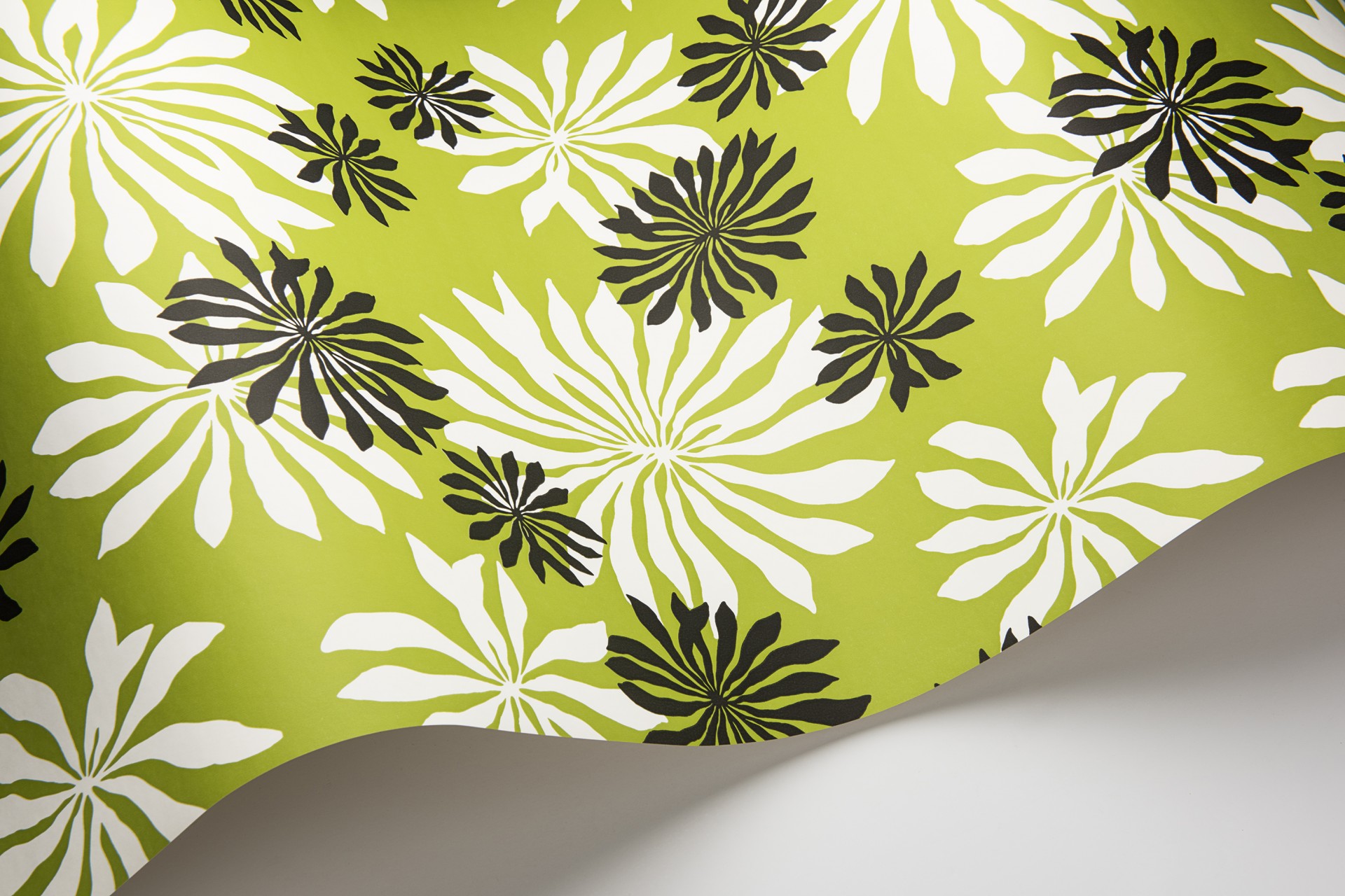Fleur Lime Green Wallpaper | MissPrint