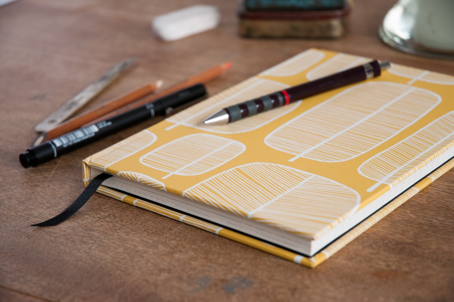 Little Trees Yellow Notebook | MissPrint